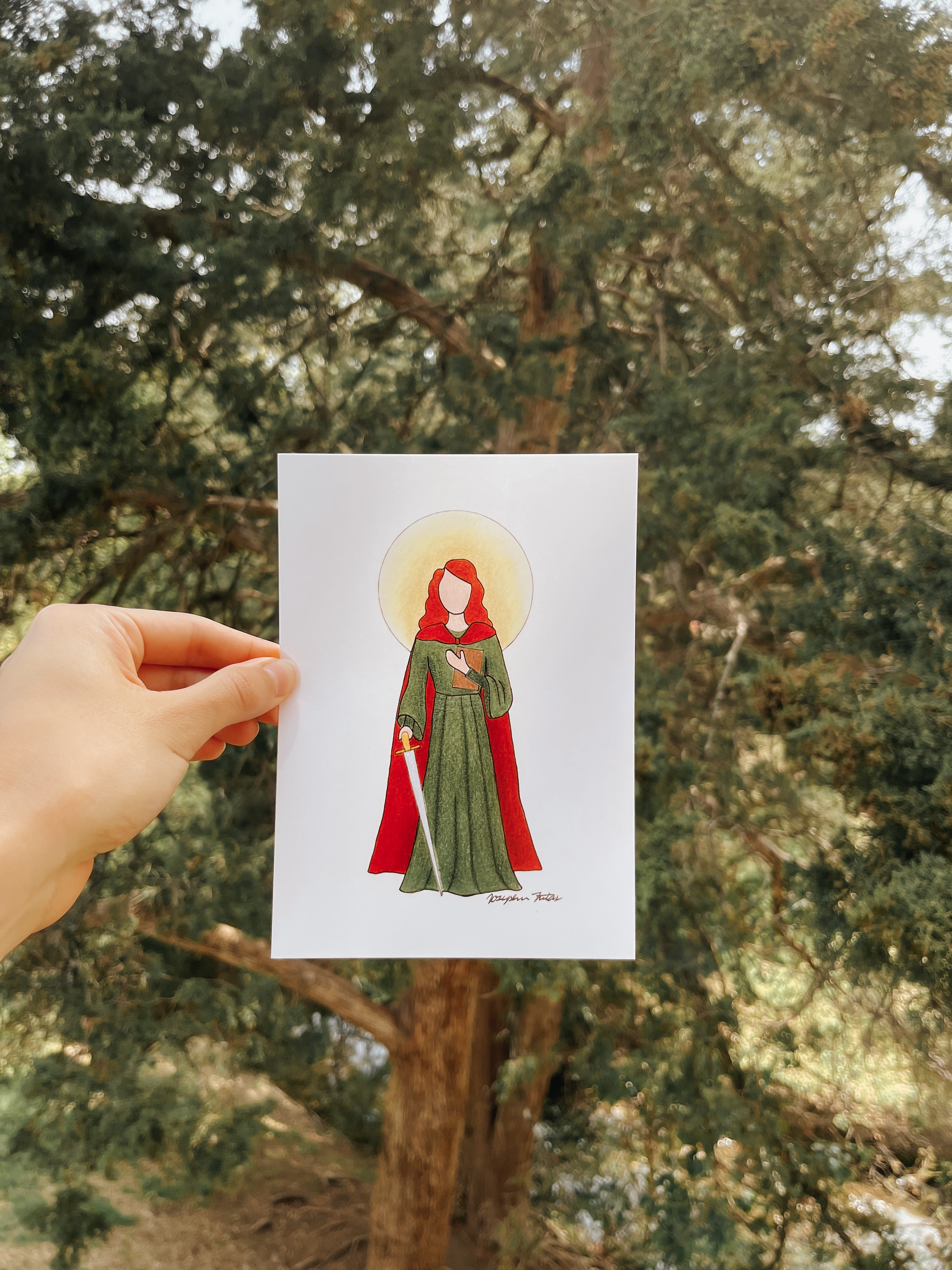 St. Dymphna Art Print – Heart Stuck on Paper