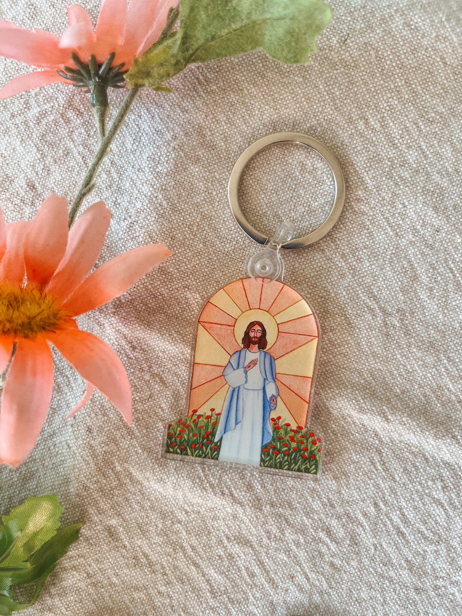 Christ is Risen Keychain – Heart Stuck on Paper