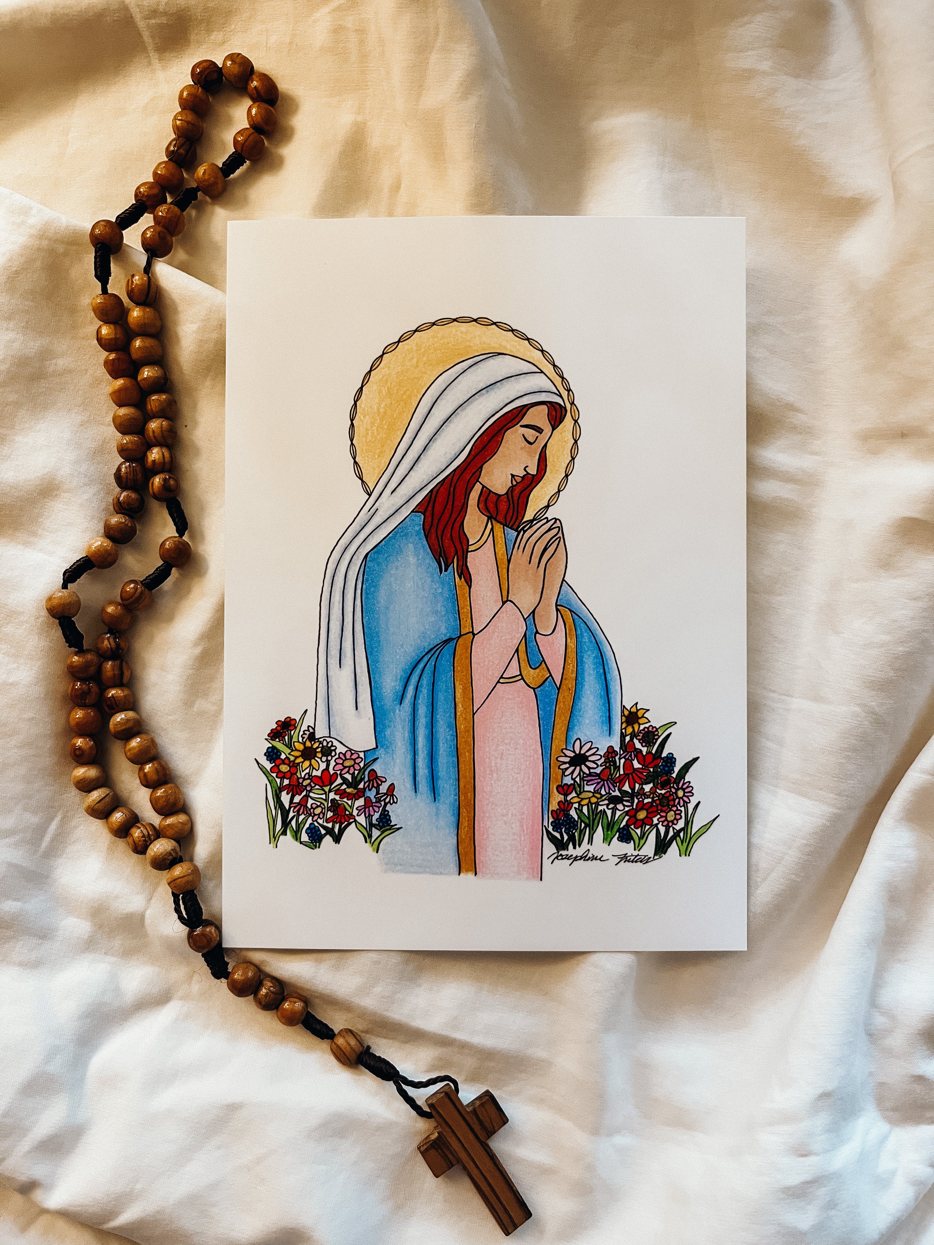 Blind Obedience Marian Print – Heart Stuck on Paper